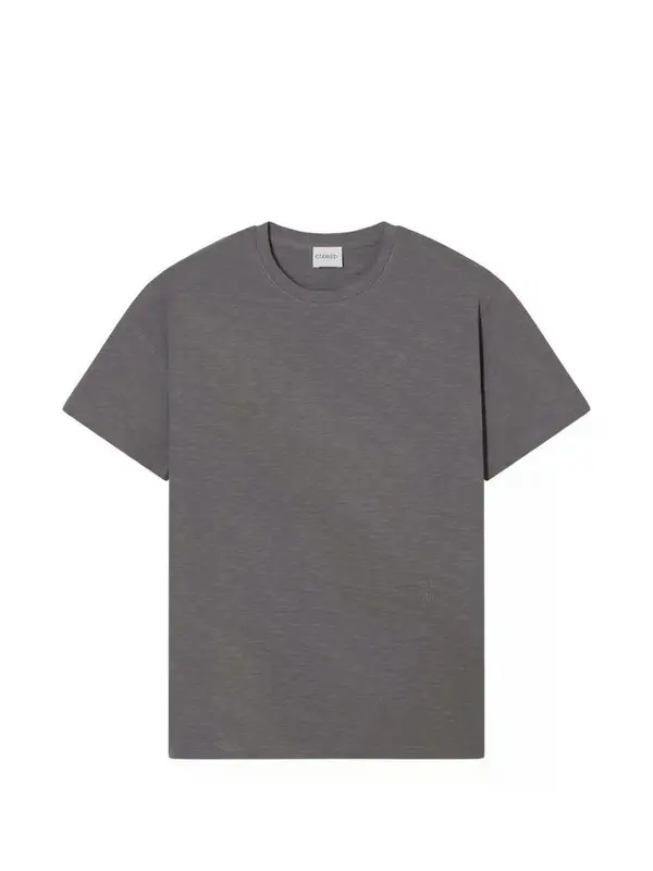 Closed Logo-embroidered T-shirt - Grey