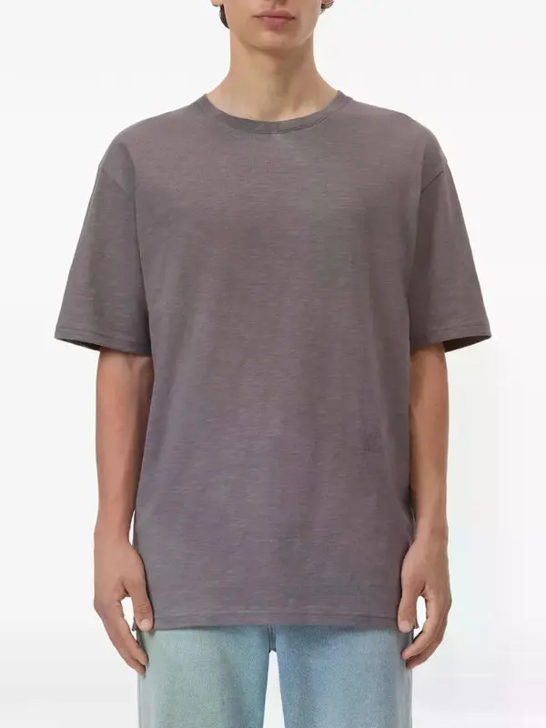 Closed Logo-embroidered T-shirt - Grey