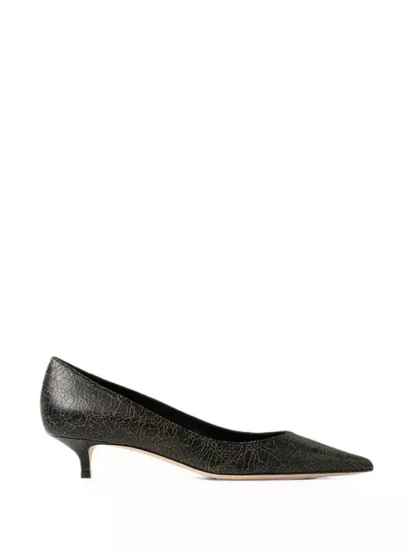 JIMMY CHOO Amelia Cracked Leather Pumps