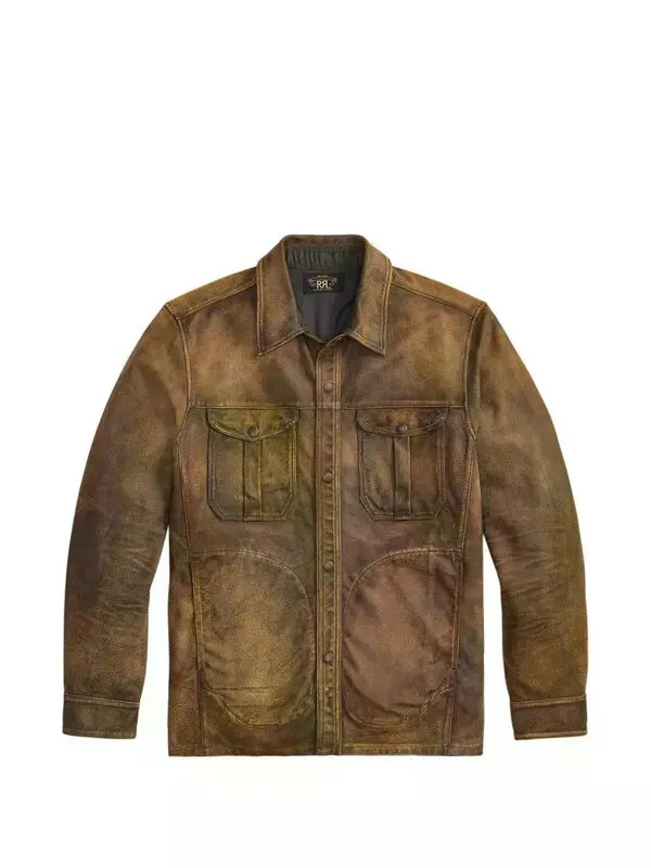 Ralph Lauren Patch-pocket Leather Shirt