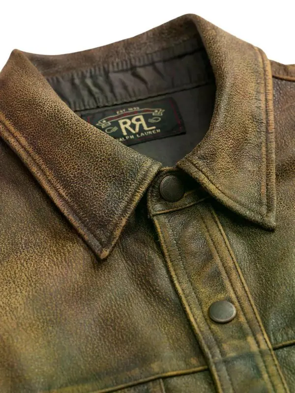 Ralph Lauren Patch-pocket Leather Shirt