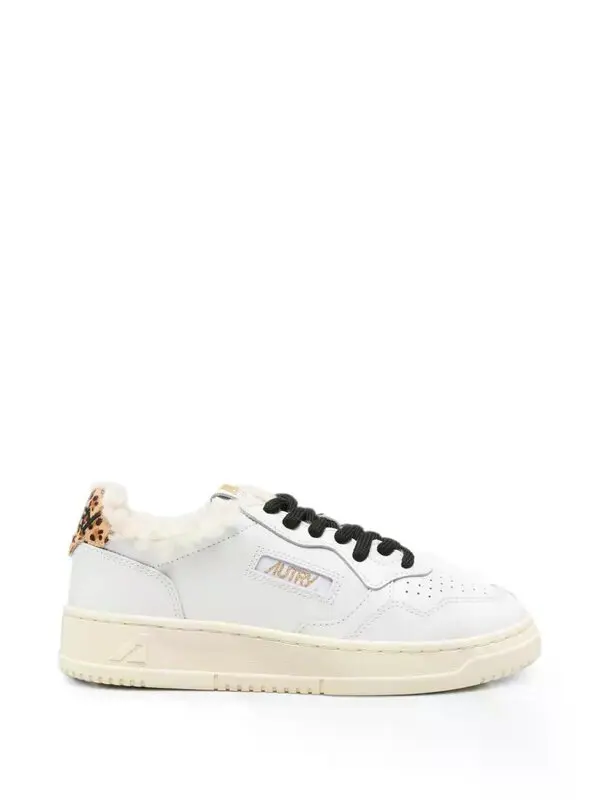 AUTRY Medalist Leopard-print Trim Sneakers