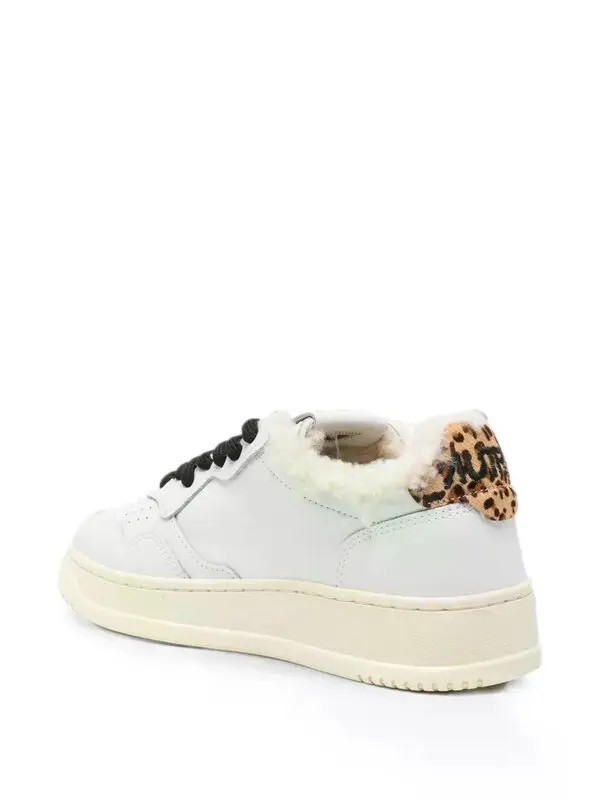 AUTRY Medalist Leopard-print Trim Sneakers