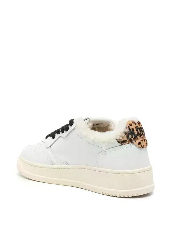 AUTRY Medalist Leopard-print Trim Sneakers