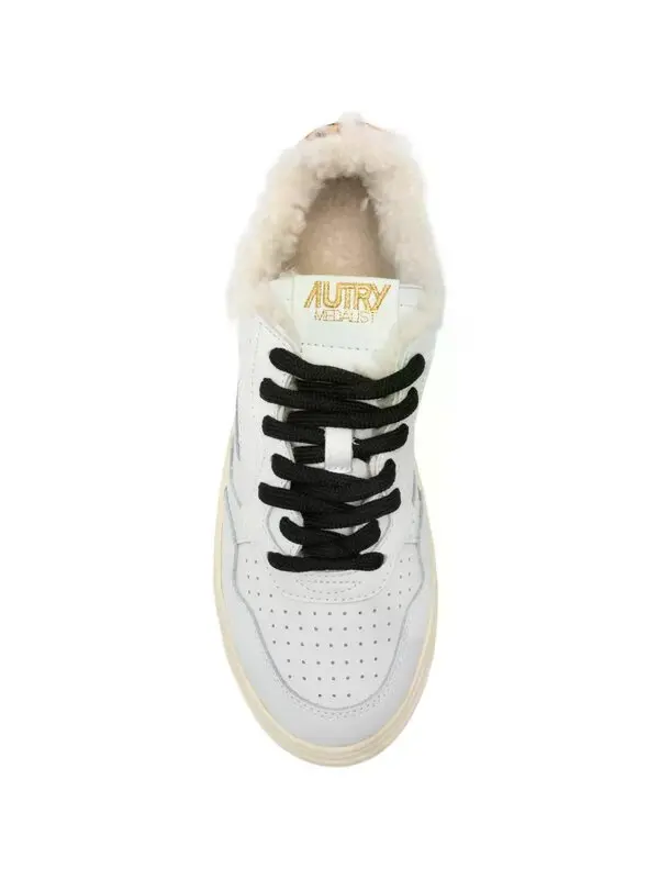 AUTRY Medalist Leopard-print Trim Sneakers