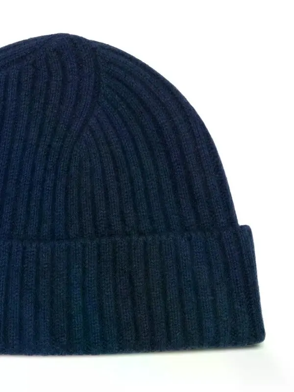 PIQUADRO Ribbed-knit Beanie Hat