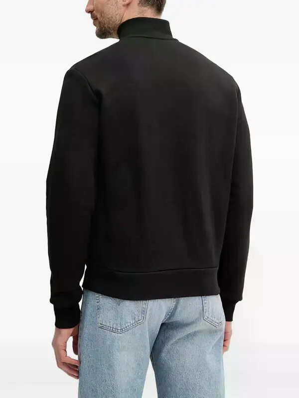 TRUSSARDI Logo-embroidered Zip-up Cardigan