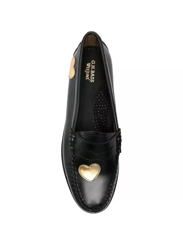 G.H.BASS Weejuns Heart-motif Penny-slot Loafers