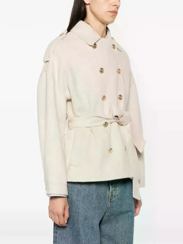 Maje Germain Double-breasted Belted Coat