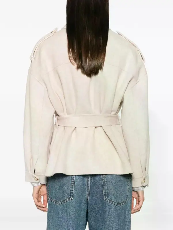 Maje Germain Double-breasted Belted Coat