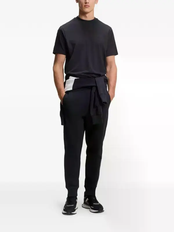 BOSS Jacquard-tape T-shirt - Black