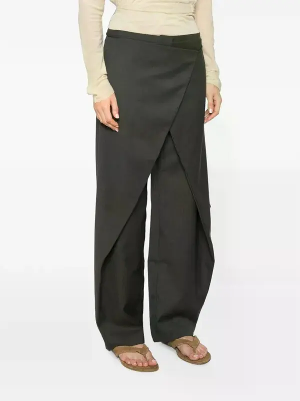 ST. AGNI Wrap Rouleau Trousers