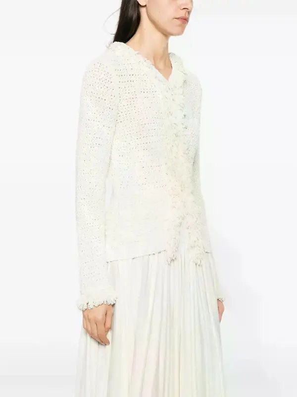 Proenza Schouler Nilo Fringed Blouse - Neutrals