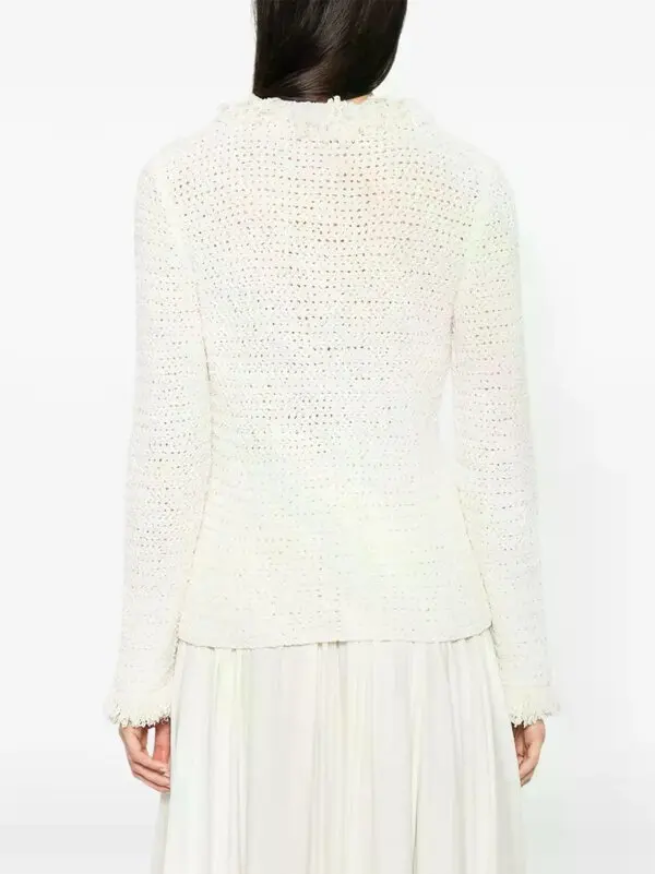 Proenza Schouler Nilo Fringed Blouse - Neutrals