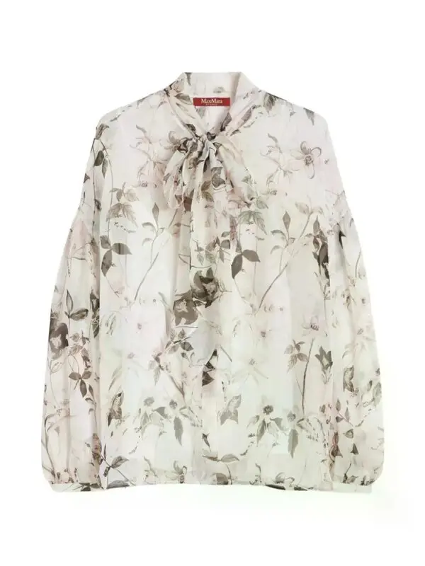 Max Mara Blouse In Printed Chiffon