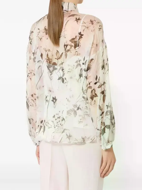 Max Mara Blouse In Printed Chiffon