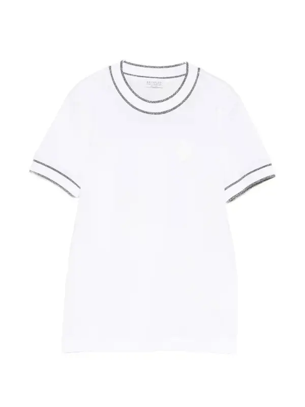Brunello Cucinelli Logo Patch T-shirt - White