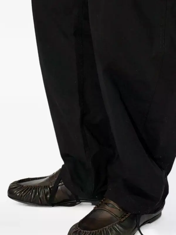ALOHAS Aven Ruched Leather Loafers