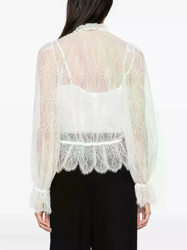 TWINSET Lace-overlay Drawstring Blouse