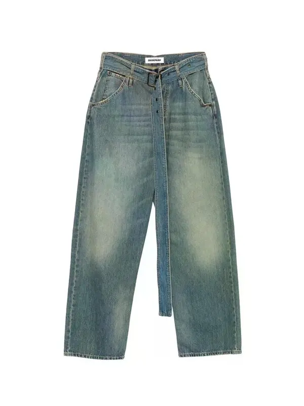 DARKPARK Belted Wide-leg Jeans