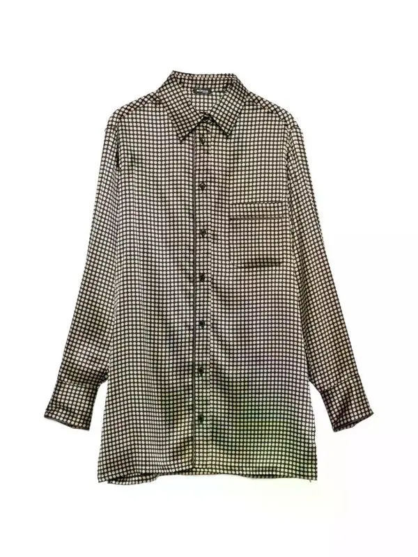 Kiton Polka-dot-print Chest-pocket Shirt