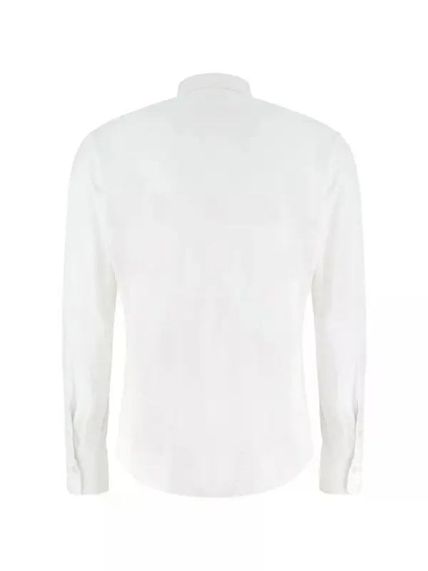 ALESSANDRO GHERARDI Spread-collar Long-sleeve Shirt - White