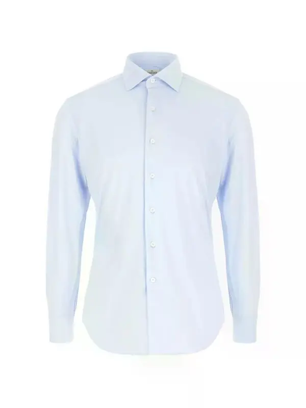 ALESSANDRO GHERARDI Spread-collar Button-up Shirt - Blue
