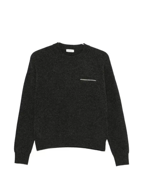 Peserico Ribbed-knit Sweater - Grey