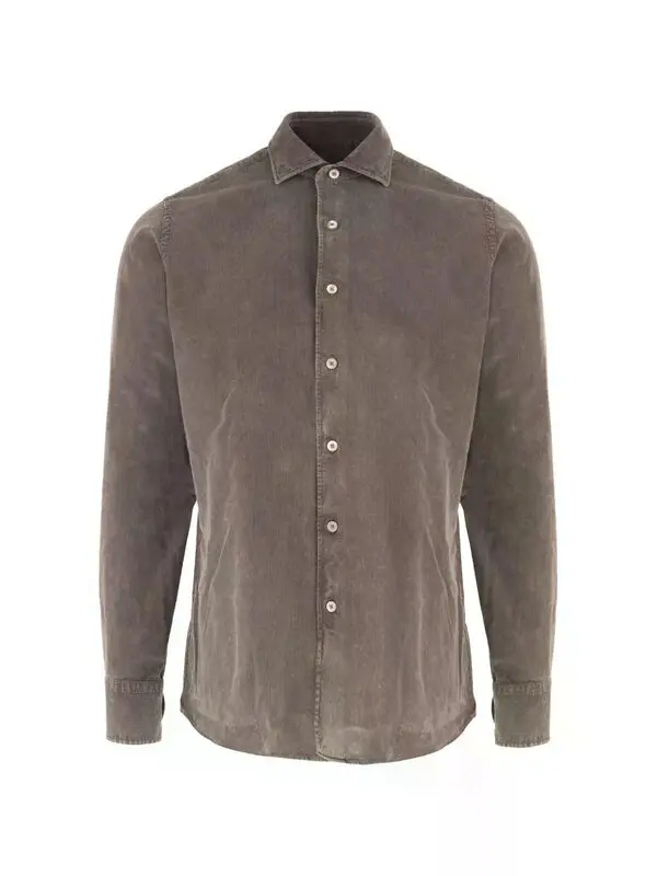 ALESSANDRO GHERARDI Corduroy Shirt - Brown