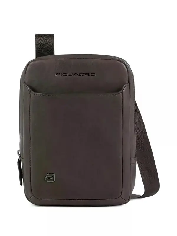PIQUADRO Logo-plaque Leather Backpack