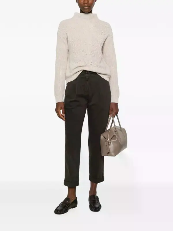 Herno Ribbed-knit High-neck Sweater