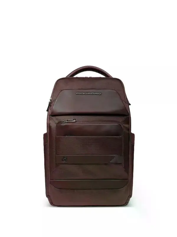 PIQUADRO Logo-plaque Panelled Backpack