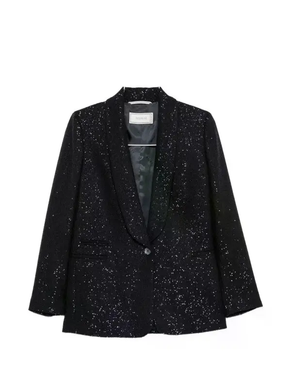 Peserico Sequin-embellished Shawl-lapel Blazer