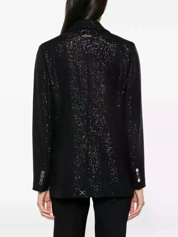 Peserico Sequin-embellished Shawl-lapel Blazer