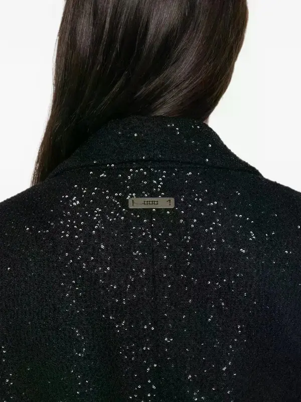 Peserico Sequin-embellished Shawl-lapel Blazer