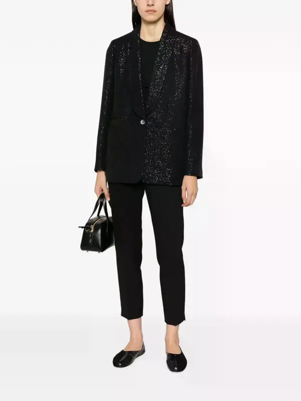 Peserico Embellished Shawl Lapel Blazer