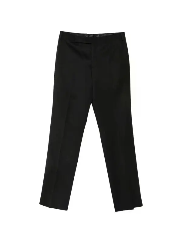 LARDINI Pressed-crease Straight-leg Trousers