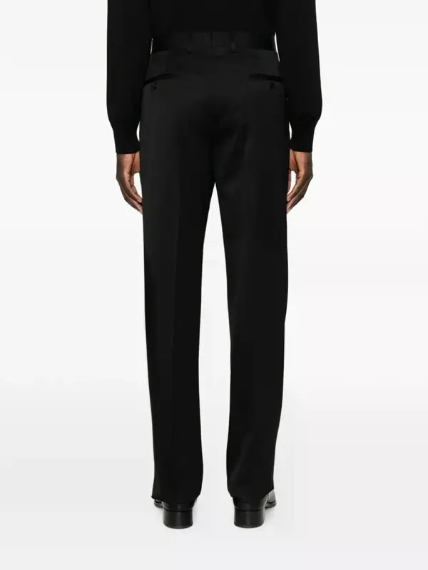 LARDINI Pressed-crease Straight-leg Trousers