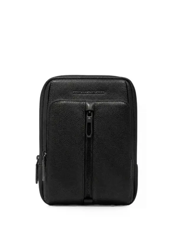 PIQUADRO Grained Leather Backpack