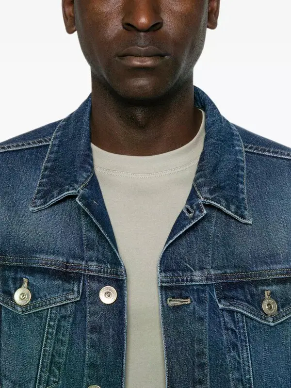 Eleventy Button-fastening Denim Jacket