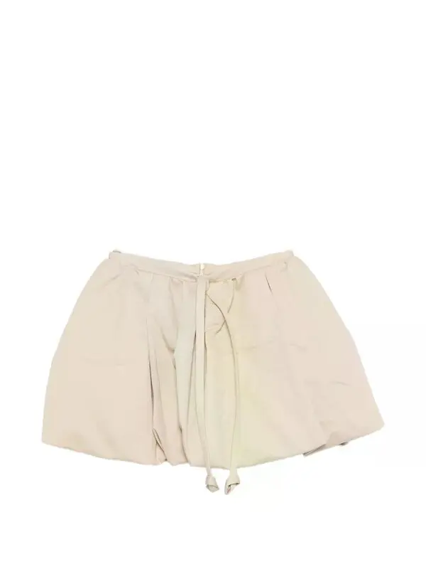 PATOU Bubble Hem Skirt With Bow Detail