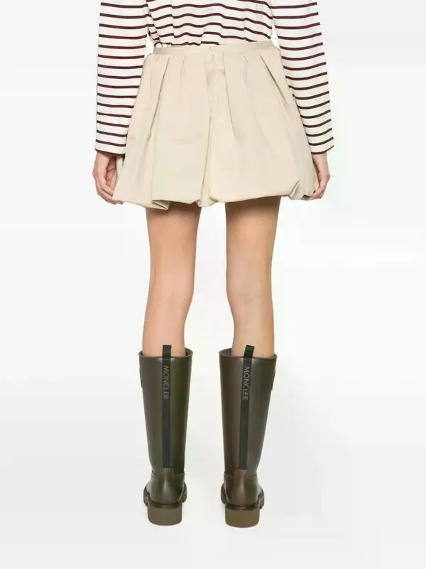 PATOU Bubble Hem Skirt With Bow Detail