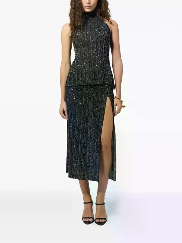 Missoni Sequin-embellished Halterneck Top
