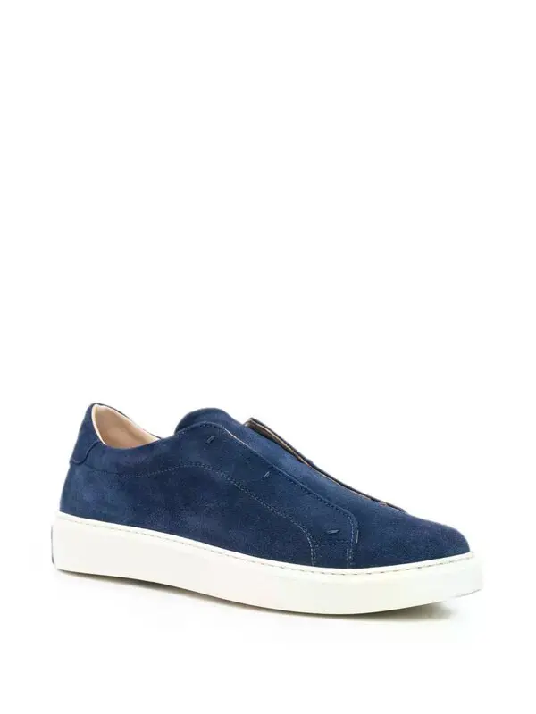 Eleventy Suede Slip-on Sneakers