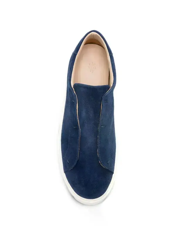 Eleventy Suede Slip-on Sneakers