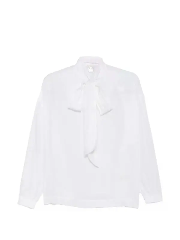 19.61 MILANO Pussy-bow Long-sleeve Blouse
