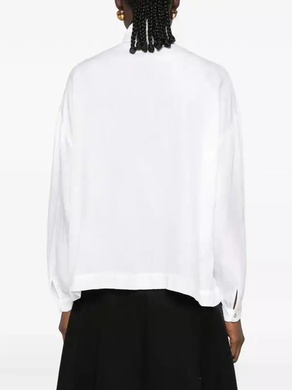 19.61 MILANO Pussy-bow Long-sleeve Blouse