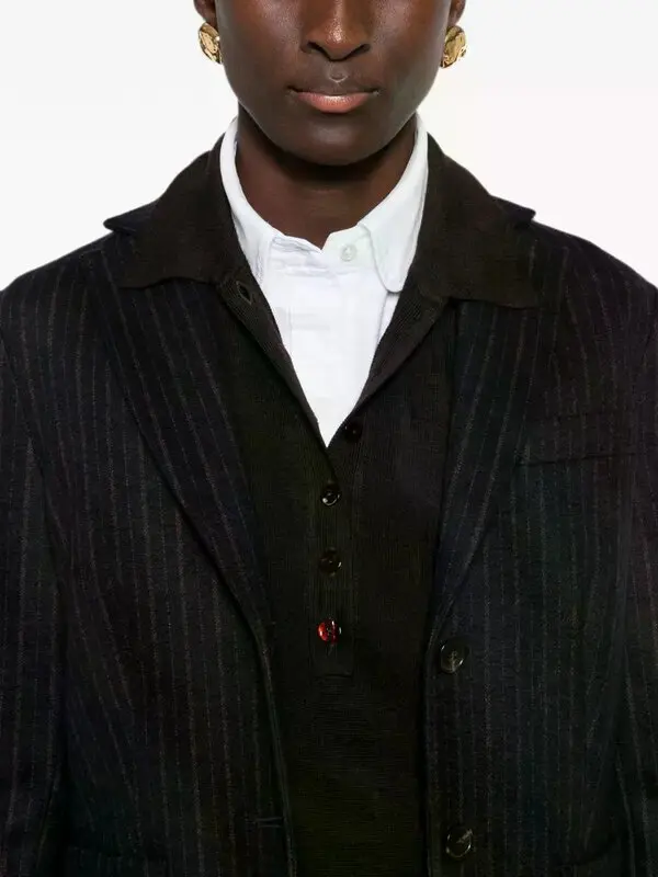 19.61 MILANO Pinstripe-pattern Notched-lapels Blazer