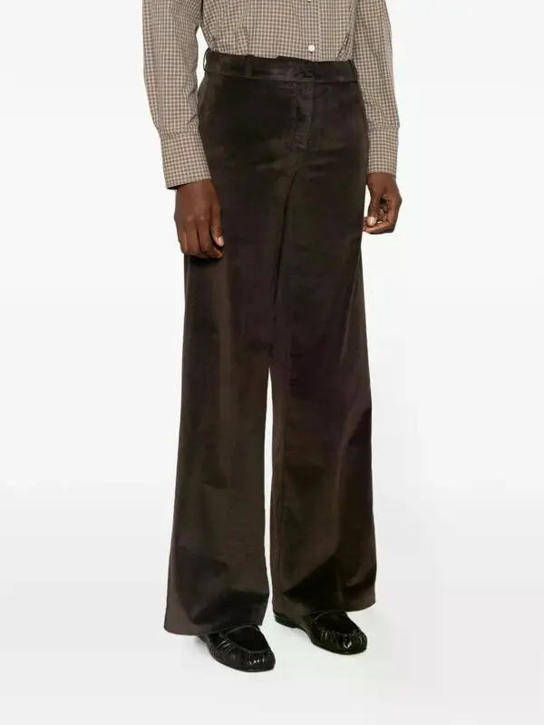 19.61 MILANO Velvet Wide-leg Trousers
