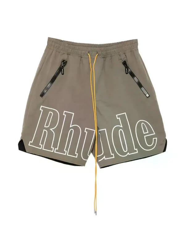 Rhude Logo-print Drawstring Shorts